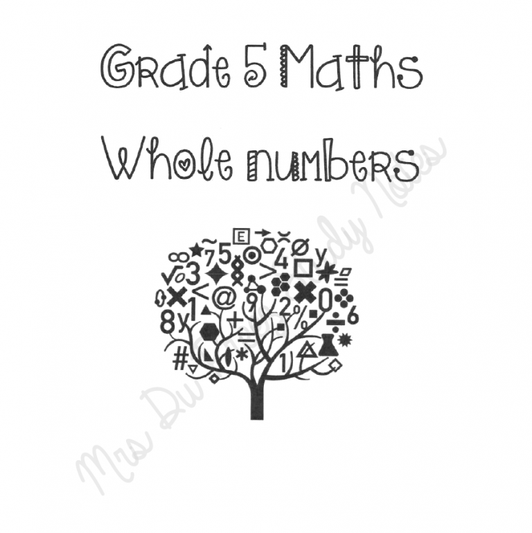 Maths - Learning with Mrs Du Preez