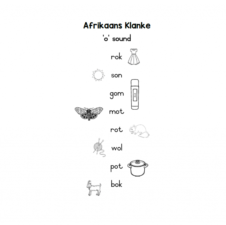 Afrikaans Worksheets - Learning with Mrs Du Preez
