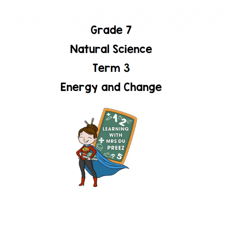 Natural Science Term 3 - Learning with Mrs Du Preez