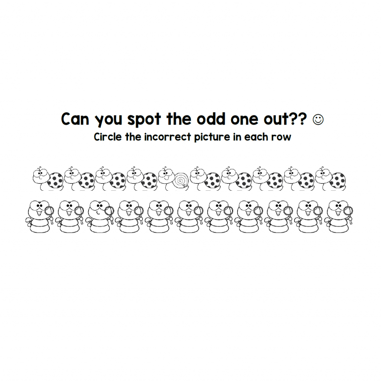 Spot the odd one out - Learning with Mrs Du Preez