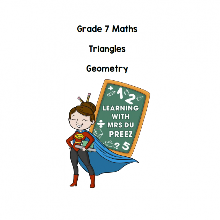 Maths Worksheets - Learning with Mrs Du Preez