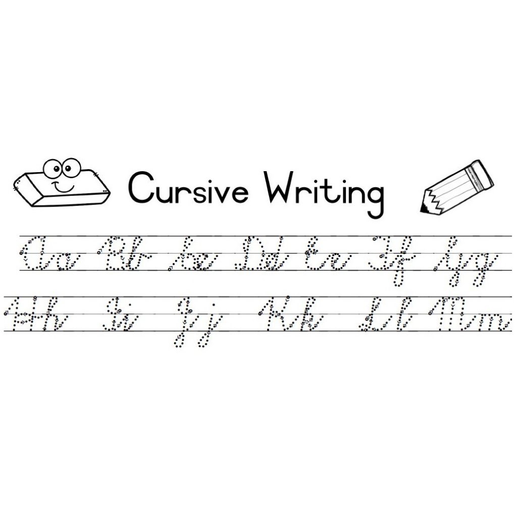 Cursive Writing Tracing - Learning with Mrs Du Preez